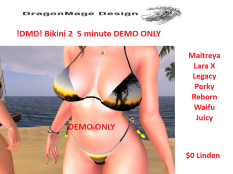 Second Life Marketplace - !DMD! #2 Bikini 5 minute DEMO ONLY